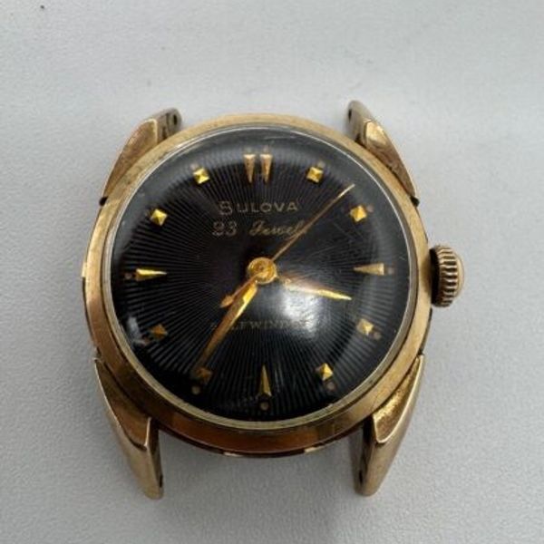 Vintage Bulova 23 Jewels Self Winding Watch Case NOT RUNNING ...