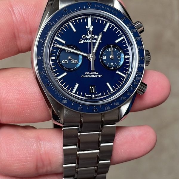 Omega Speedmaster Two Counters Titanium blue 311.90.44.51.03.001 ...