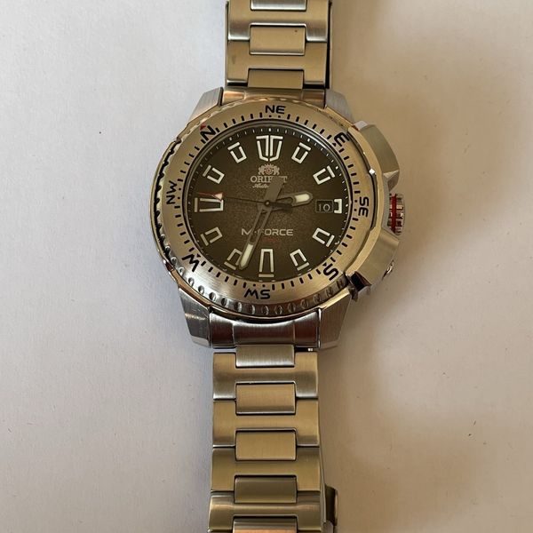 Orient M-Force RA-AC0N01B10B Men's Steel Automatic Dive Watch ...