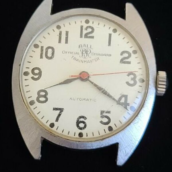 Vintage Ball Official Railroad Trainmaster Automatic Stainless Steel ...