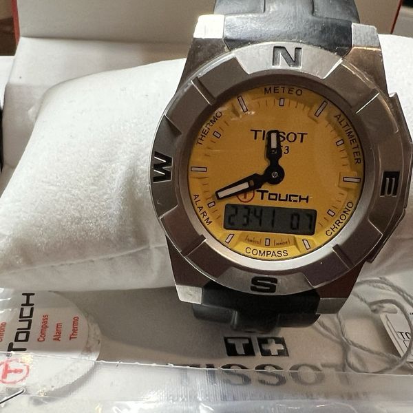 Tissot T-Touch Trekking - Rare Yellow Face- Full Box Set Incl ...