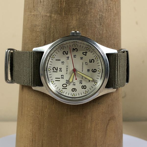 Timex X J Crew Men CIRCA 2010 Military Field Nylon Quartz 36mm Watch 8 ...
