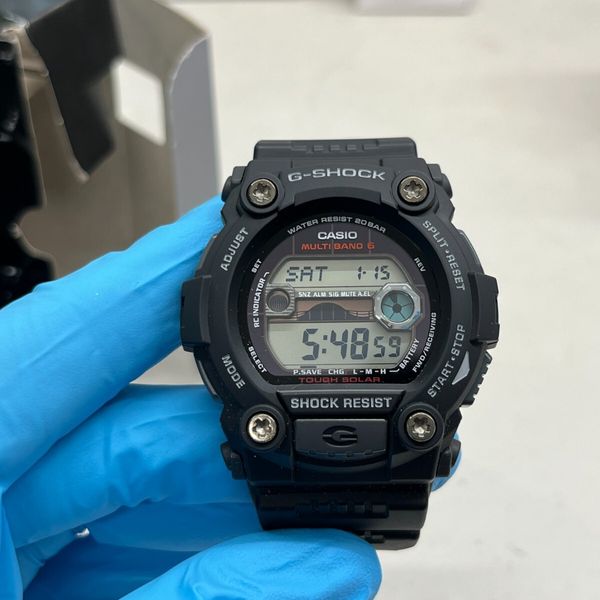 Casio Men's G-Shock Solar-Powered Atomic, Digital Watch 7900 Series ...