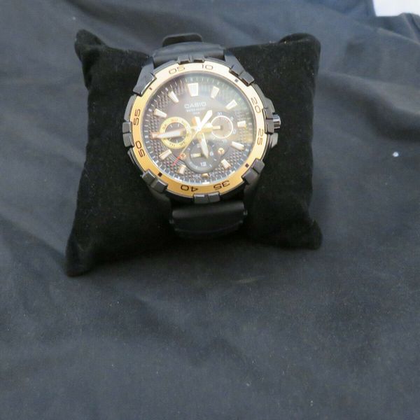 Casio 10 BAR Black Dial Stainless Steel Diving Watch Mdl. 5071 MTD-1069 ...