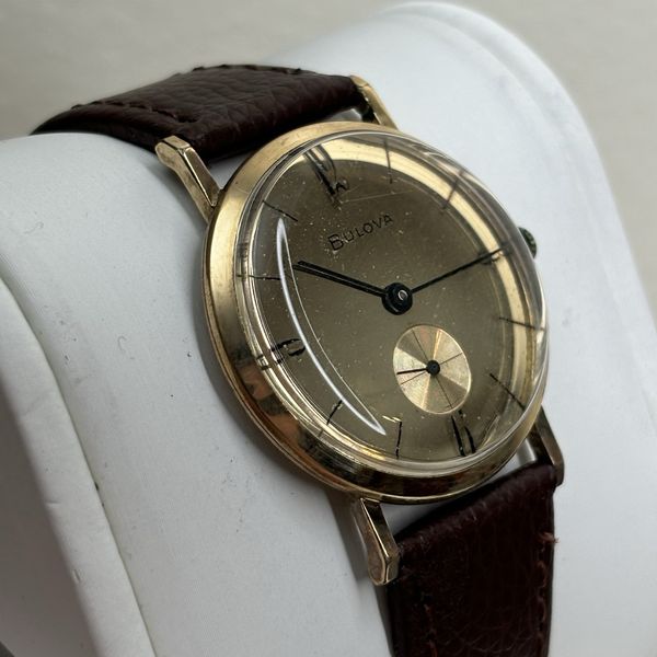 Vintage M1 1961 Bulova President Manual Wind Watch 10k RGP Mirrored ...