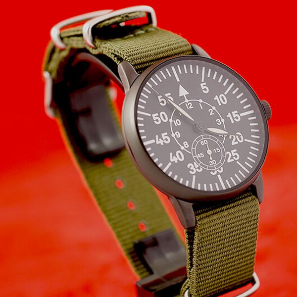 Vintage Russian WW2 WAR style airforce PILOT's watch LACO Pobeda 2602 ...