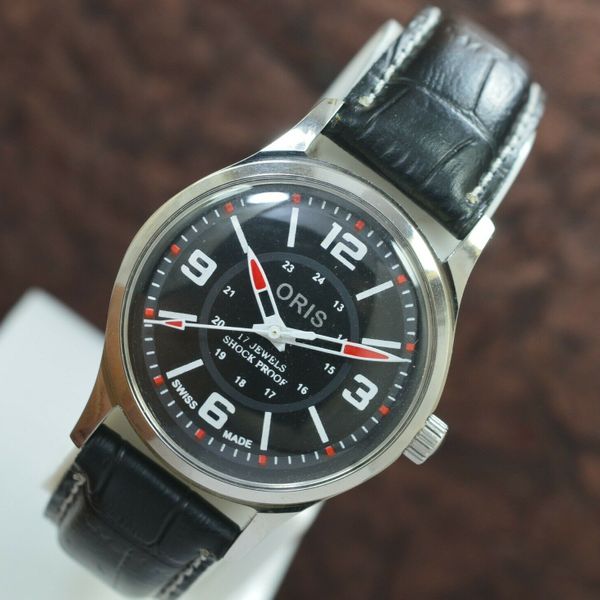 Beautiful Oris Hand Wind 17 Jewels ST- 96 Mechanical Men's Wrist Watch ...