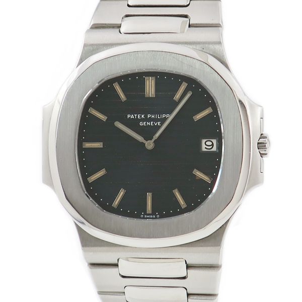 Patek Philippe Nautilus 3700 / 1A Black Vintage First Thin Octagonal ...