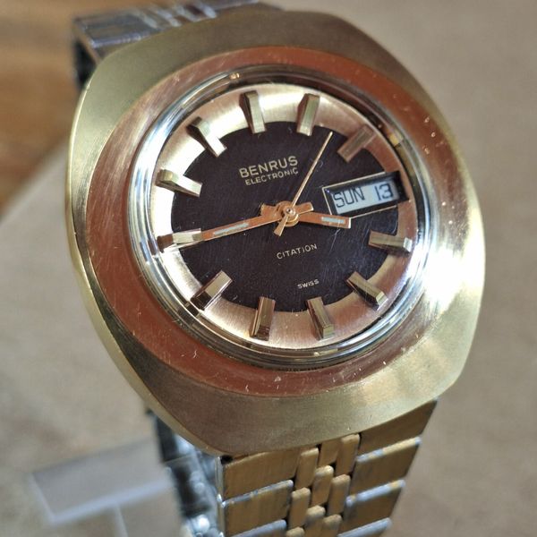 Benrus vintage 1970s classic Citation electronic watch. | WatchCharts ...