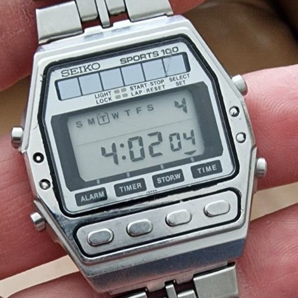 SEIKO A557-5030 SPORTS 100 DIGITAL from 1981' JAPAN VINTAGE XXX RARE !!! | WatchCharts Marketplace