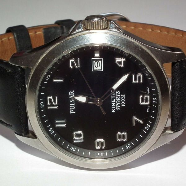Gents 39mm Pulsar / Seiko YT57-X041 Kinetic / Automatic Quartz Military ...