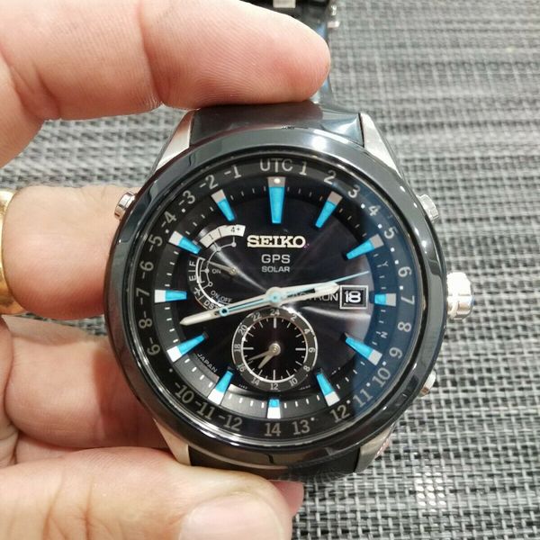 Seiko Astron SBXA009 7X52-0AB0 Date Solar Authentic Men's Watch Works ...