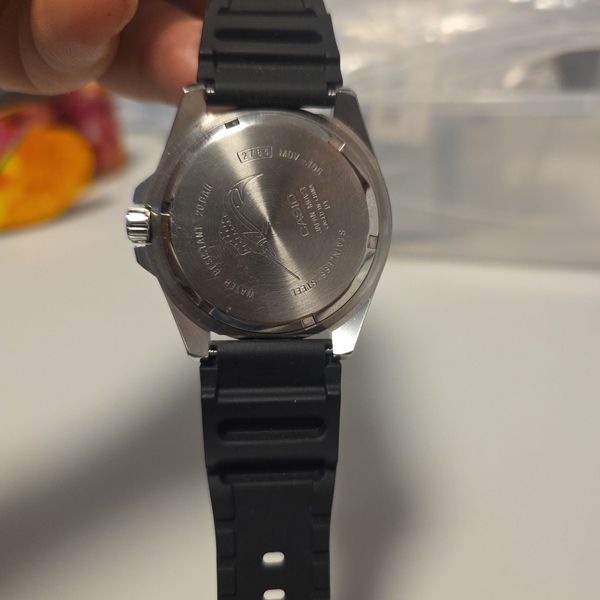 CASIO 2784 MDV-106 Marlin Date Diver Watch Men 44mm Black Dial ...