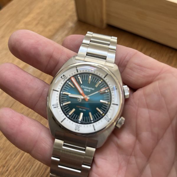 Christopher Ward C65 Super Compressor 41mm Ocean Blue/White, Automatic ...