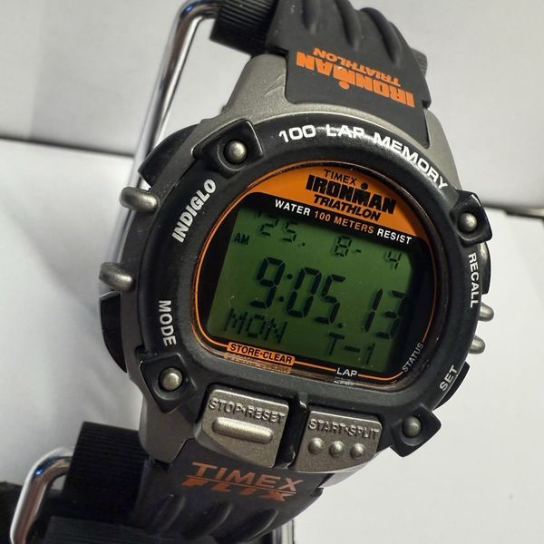 Timex X Huckberry Ironman Flix Reissue 100 Lap Men's Digital Watch ...