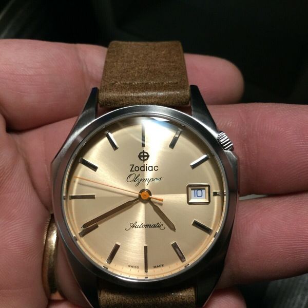 Zodiac Olympos Automatic Brown Leather, Model: ZO9702 | WatchCharts