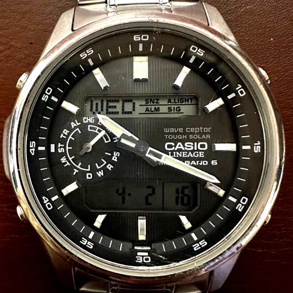 CASIO LINEAGE LCW-M300D-1AJF Solar Atomic Radio Analog Digital Men ...