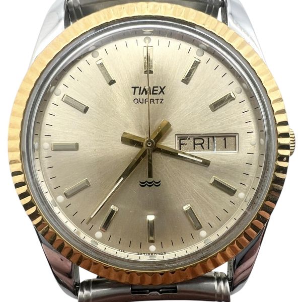 [WTS] Vintage 1990s Fluted Bezel Timex Quartz Day/Date Watch $30 ...