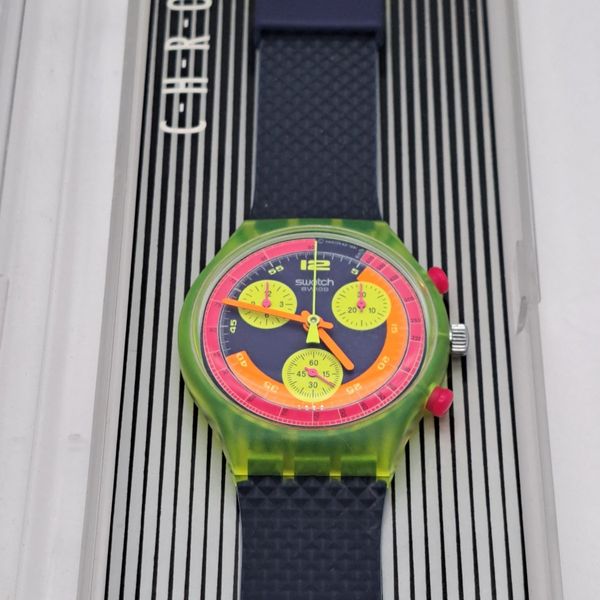 SWATCH CHRONO - SCJ101 GRAND PRIX - 1992 - VAR. Km/h - MAI INDOSSATO ...
