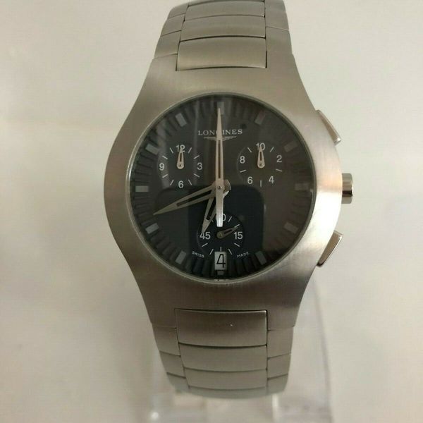 Longines Oposition Chronograph Swiss Quartz L3 618 4 Men's Watch ...