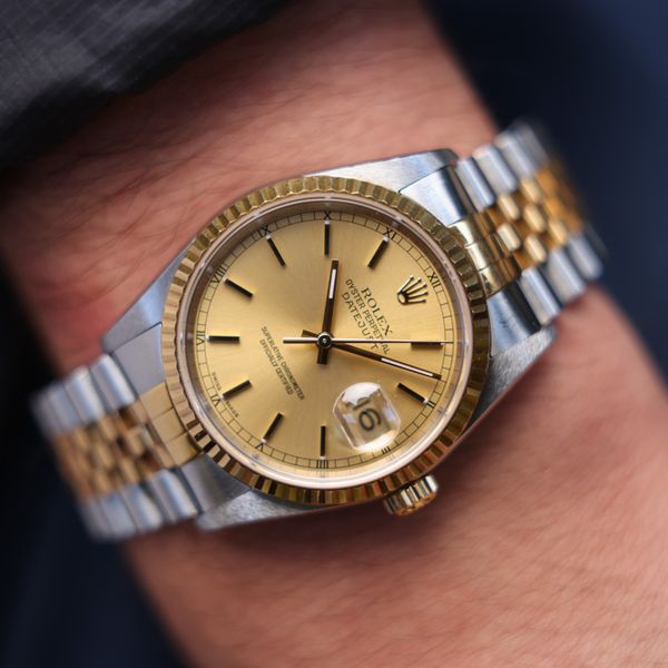 FS: 2003 Rolex Datejust Ref. 16233 | Champagne Dial | Full Set ...