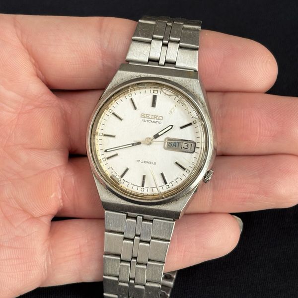 Vintage Seiko Automatic 17 Jewels Day Date Watch 7009-3159 - Repair- RUNS | WatchCharts Marketplace