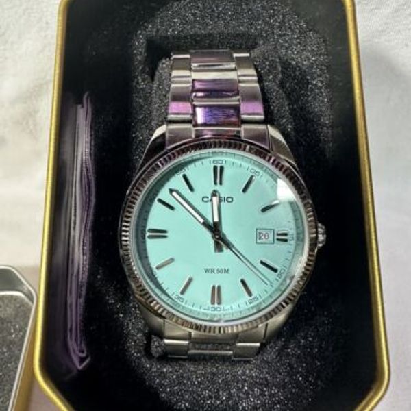 Casio MTP-1302PD-2A2VEF Tiffany Blue Color | WatchCharts Marketplace