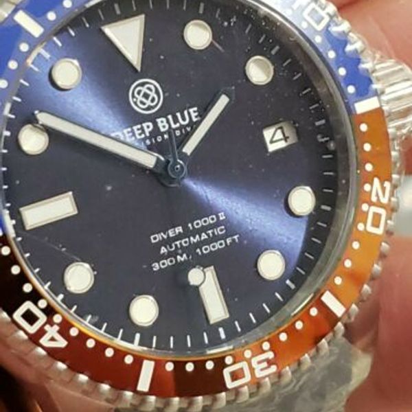 Deep Blue Diver 1000 Foot Diver Automatic Dive Watch Generation 2 D1 ...