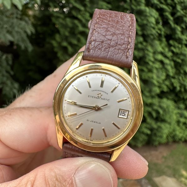 [WTS] 1960’s Eterna-Matic Chronometer 18K Yellow Gold | WatchCharts ...