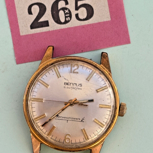 Vintage Benrus Electronic Technipower Wristwatch for parts NO battery ...