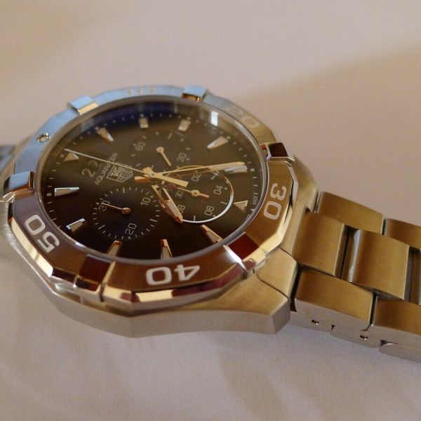 NEW TAG HEUER AQUARACER CHRONO Q,UNWORN,PRISTINE WORKING ORDER and ...