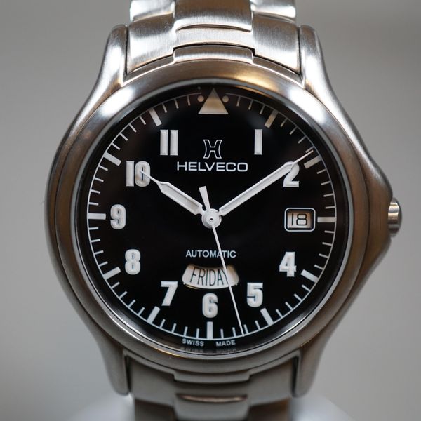 [WTS] Helveco ETA 2846-2 Black Dial Swiss Day Date Automatic Watch ...