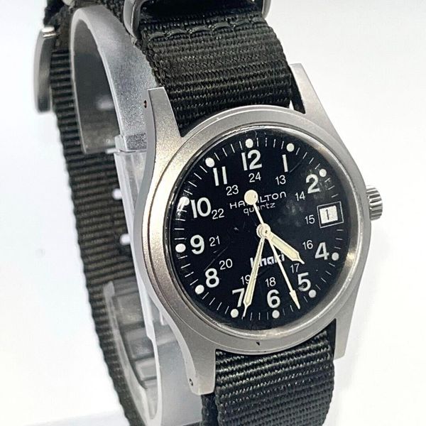 Vintage Military Hamilton Khaki Field 33Mm Quartz Watch | WatchCharts ...