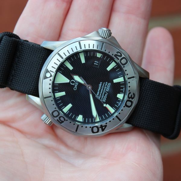 Omega Seamaster Pro 300M SMP 2231.50 Black Wave Dial Sword Hands Full ...