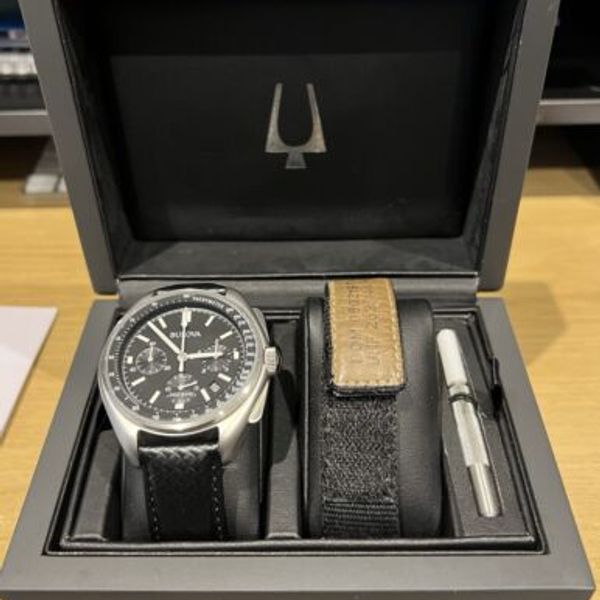 Bulova Lunar Pilot - 96B251 Men's Black Watch | WatchCharts Marketplace