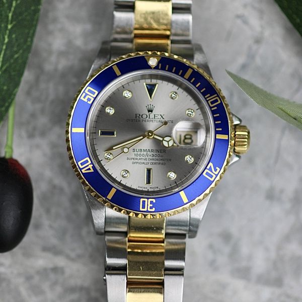 Rolex Sub 16613 Serti Dial (F Serial) | WatchCharts Marketplace