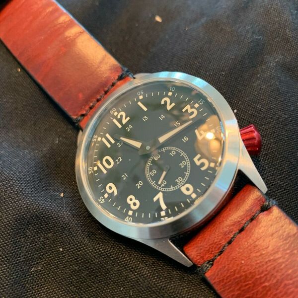 Maratac Mid Pilot - RED Crown/Display Caseback 2015 Ltd Edition Rare ...