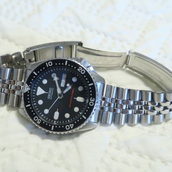 Seiko SKX007 Automatic Mechanical Dive Watch with Jubilee Bracelet ...