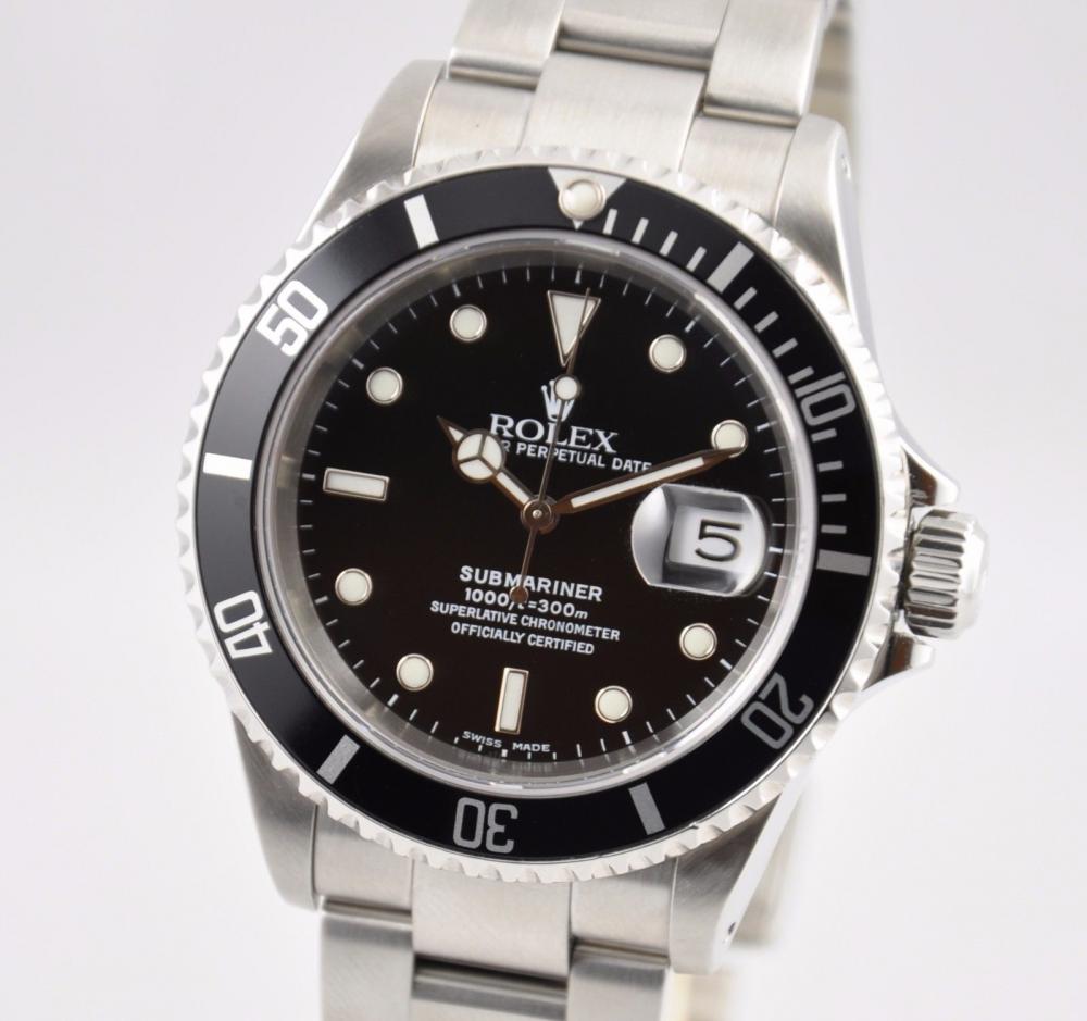 FS: Rolex Submariner Date Stainless Steel 16610 Black K-serial SEL Box and Booklets ...