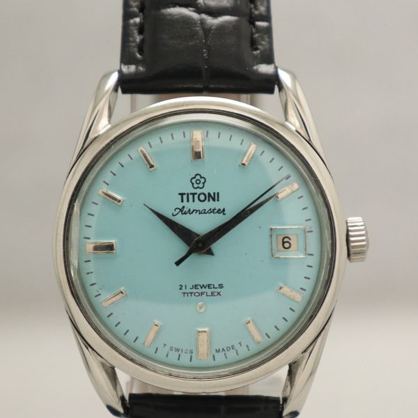 Used Titoni Airmaster Titoflex Manual Winding Swiss Made Mechanical Men ...
