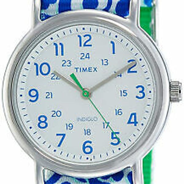 Timex TW2P90300 Weekender Women's Analog Watch Reversible Nylon Strap ...