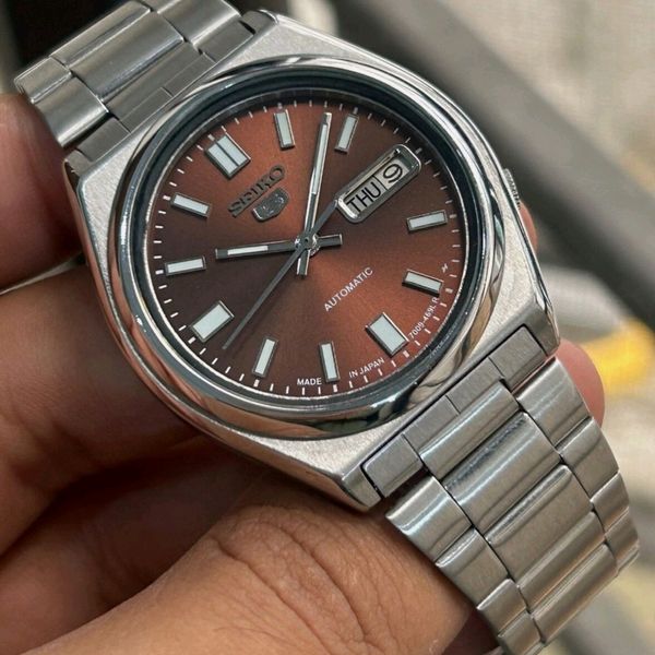 Seiko 5 Automatic 17 Jewels Brown Dial(Changed) Japan Men's Wrist Watch Cal-7009 | WatchCharts ...