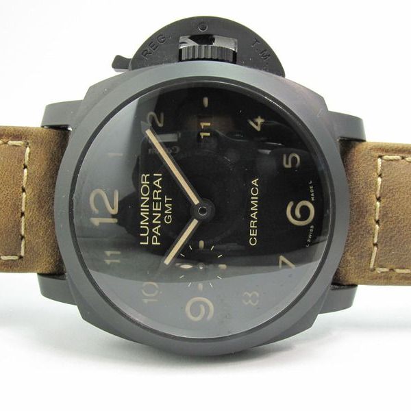 Fs: PANERAI PAM 441 LUMINOR GMT BLACK CERAMICA 1950 AUTOMATIC MINT BOX ...