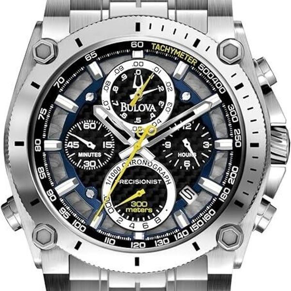Bulova Men's Icon High Precision Quartz Chronograph Watch, Mineral ...