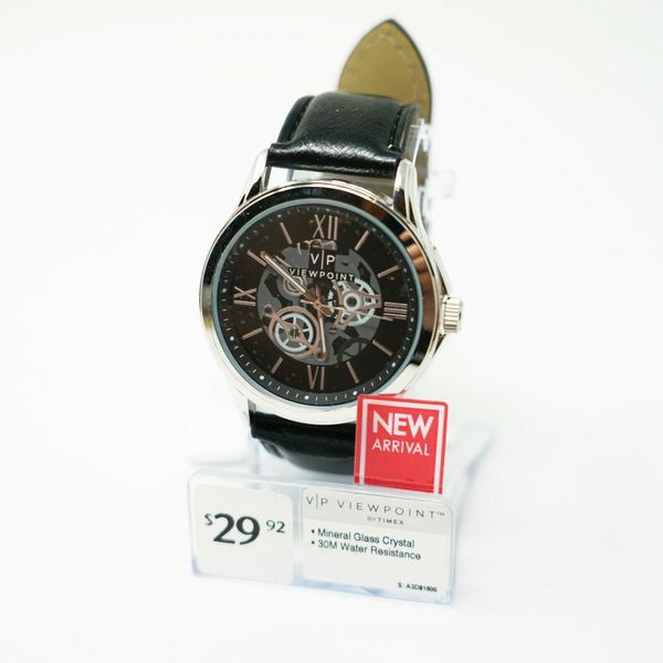 Viewpoint by Timex Men's 42mm Black Dial Watch Black Strap ...