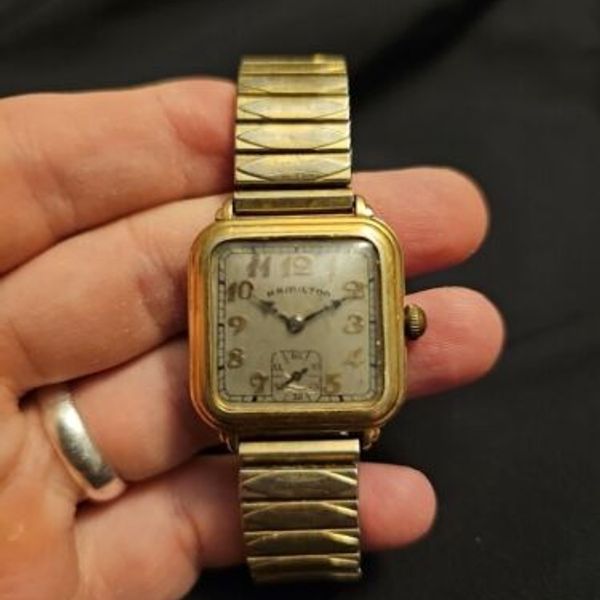 VERY RARE ANTIQUE HAMILTON GREENWICH WATCH 10K GOLD FILLED 1930s ...