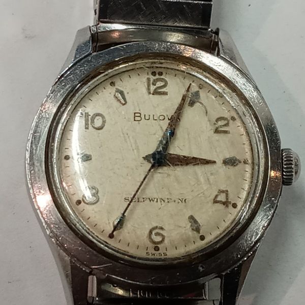 Vintage BULOVA Self Winding Men's Watch - Runs - Read Description ...