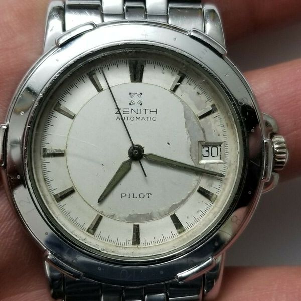 Zenith Pilot Automatic cal eta 2892a2 ref 33 / 02.1800 Rare watch 90's ...