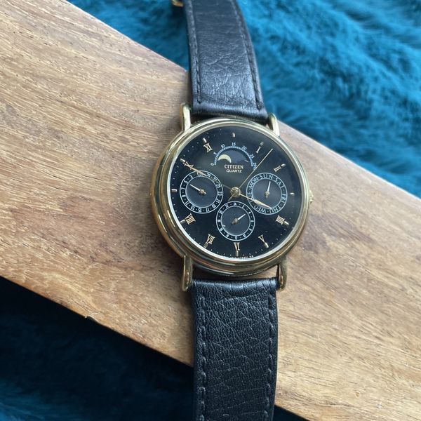 Vintage Citizen Quartz Moon Sign Analog Watch Caliber No 4310 Assembled ...