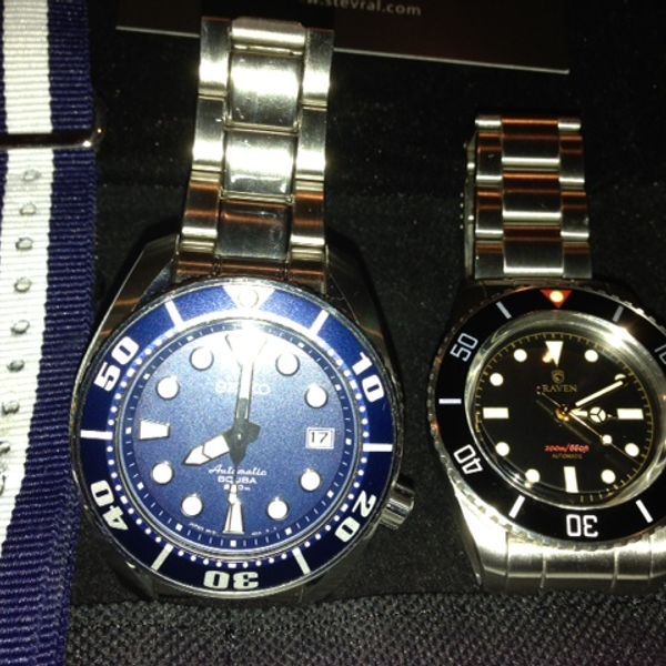 Blackhawks Win! Seiko Sumo blue | WatchCharts Marketplace